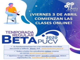 Temporada Regular On Line de BETA PUCV - PONTIFICIA UNIVERSIDAD CATÓLICA DE VALPARÍSO