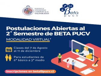 Postulación alumnos nuevos segundo semestre BETA PUCV - PONTIFICIA UNIVERSIDAD CATÓLICA DE VALPARÍSO