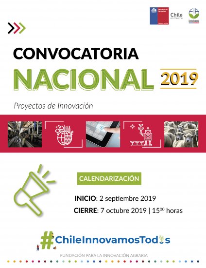Convocatoria nacional 2019: Proyectos de Innovación - PONTIFICIA ... Convocatoria nacional 2019: Proyectos de Innovación - PONTIFICIA ...