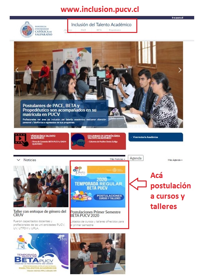 Temporada Regular On Line de BETA PUCV - PONTIFICIA UNIVERSIDAD ...