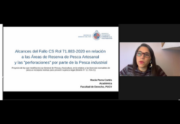 Profesora Rocío Parra participa en Comisión de Pesca del Senado ...