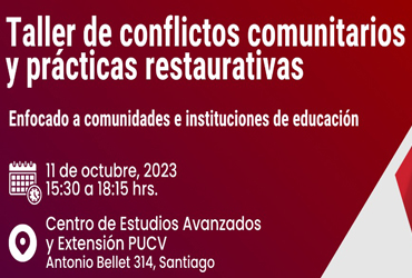 Taller de conflictos comunitarios y prácticas restaurativas ...